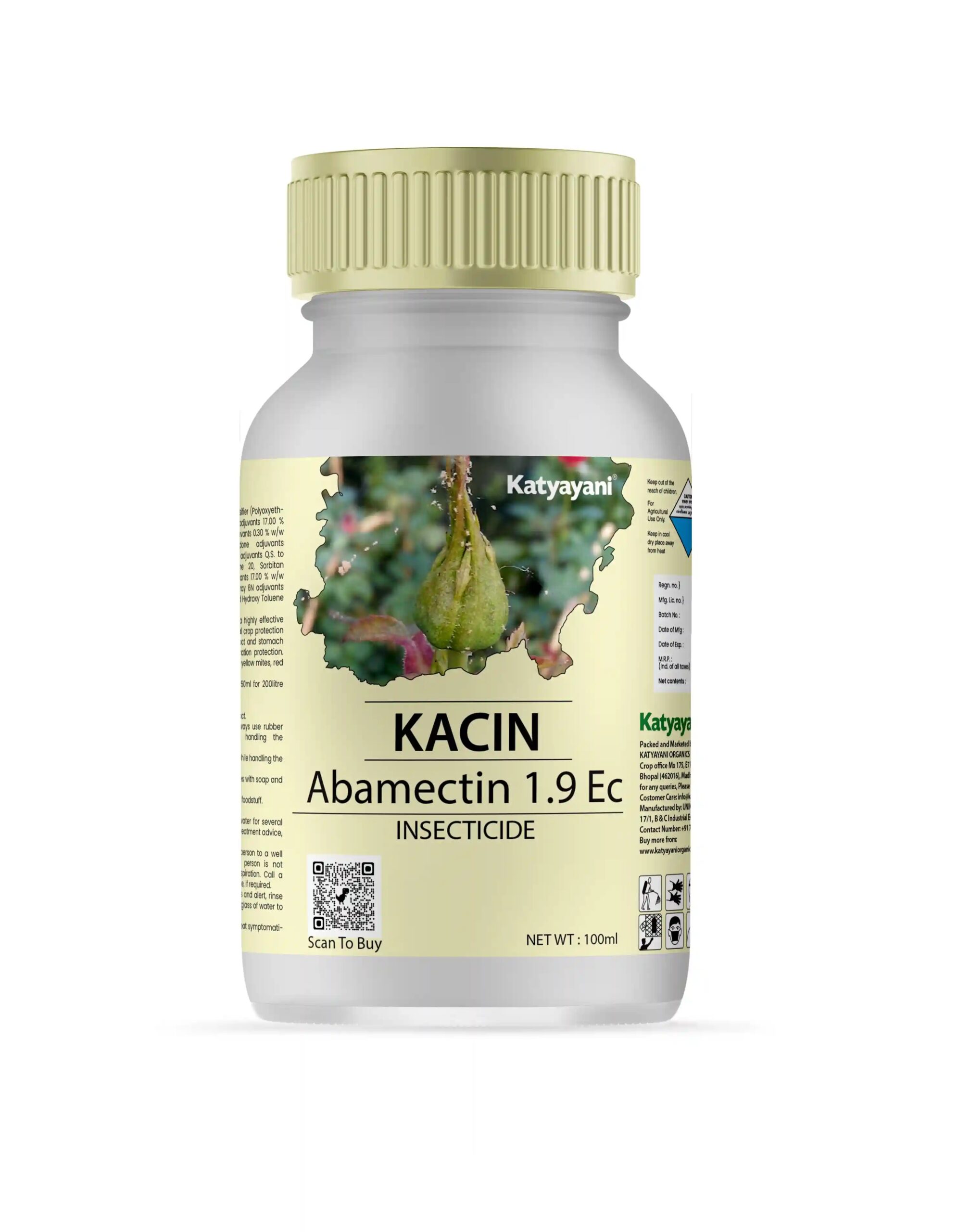 Katyayani Kacin Abamectin 1.9% EC Insecticide and Acaricide Effective ...